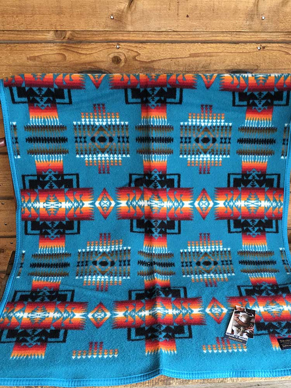 Turquoise Chief Joseph Muchacho Crib Baby Blanket by Pendleton, turquo ...